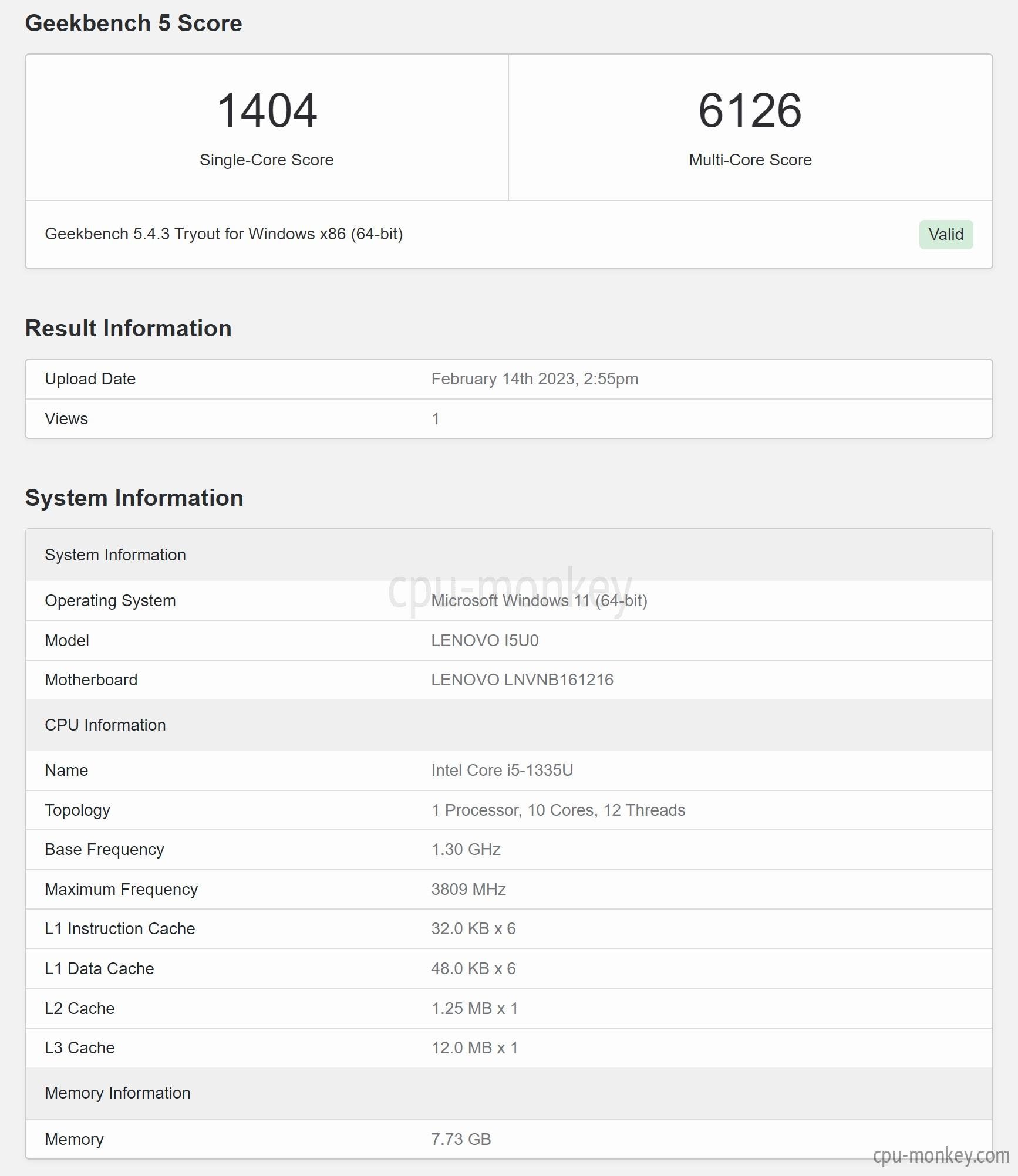 Core i5 1335u характеристики Core i5 1335u характеристики